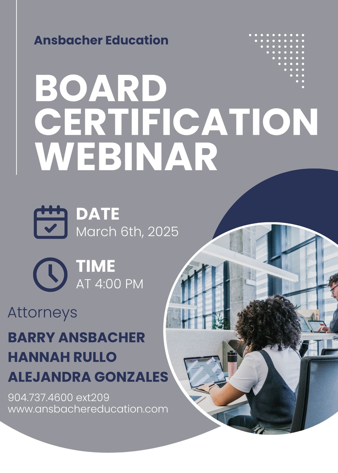 Free 4-Hour Certification Webinar